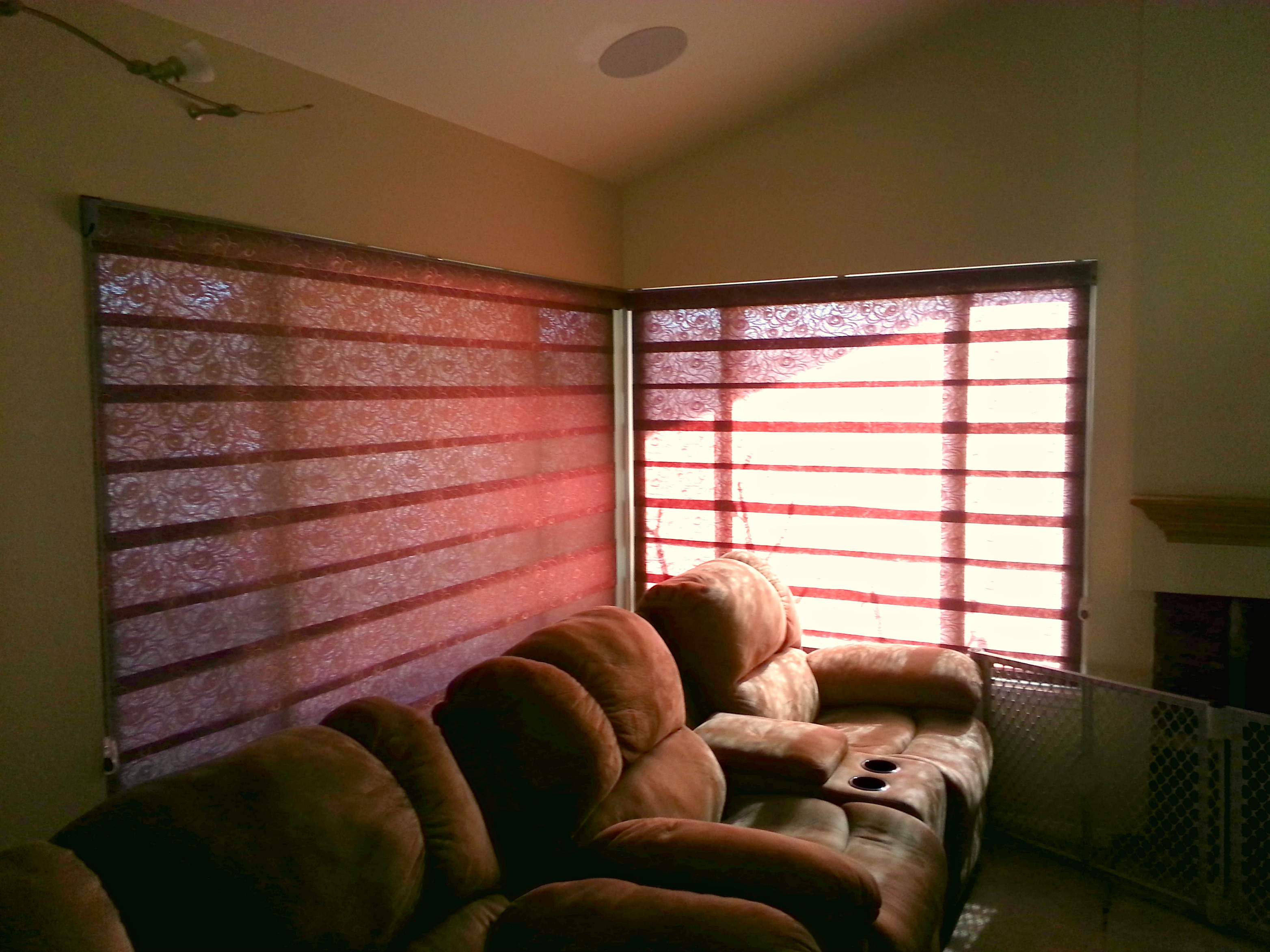 Burgundy Combi Shade – Korner Stone Blinds & Shutters