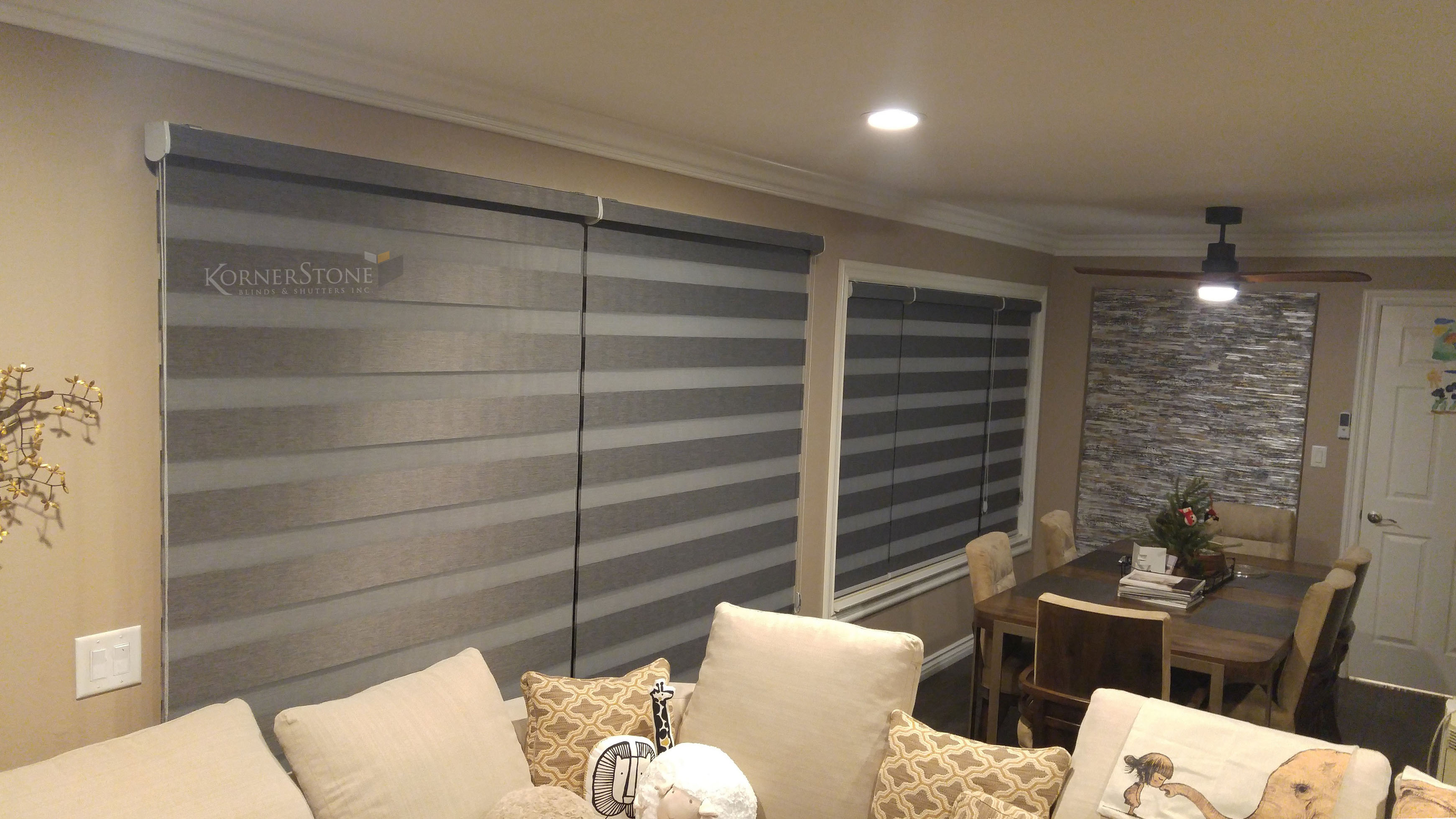 Blackout Gray Combi Shade – Sliding Door and Window – Korner Stone ...